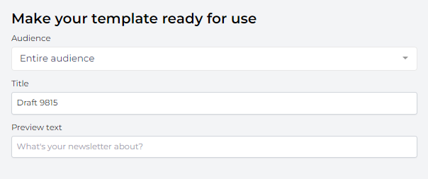 Create, Edit, Delete and Activate/Deactivate a Template